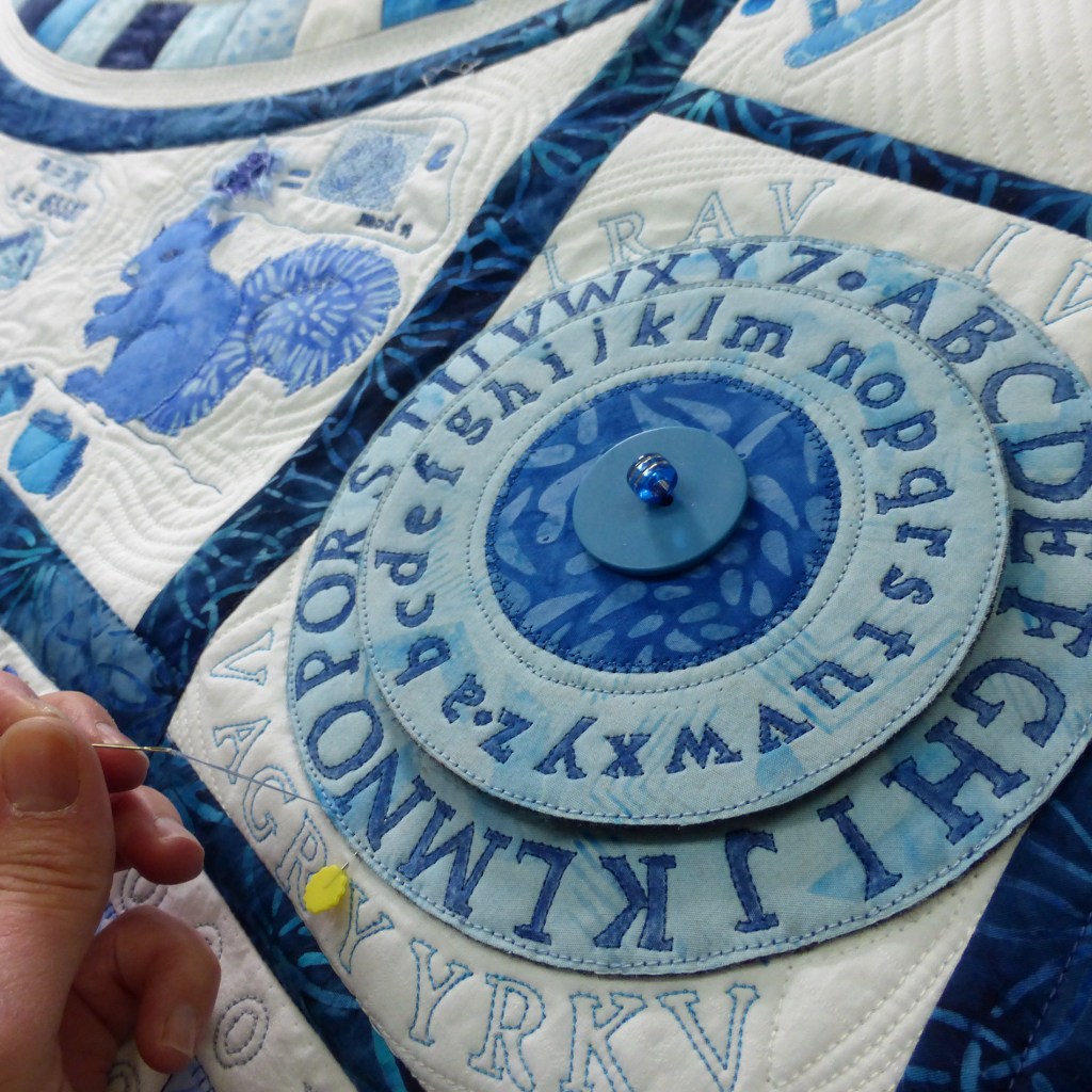 Cryptography Quilt - Fabrication - Mathemalchemy